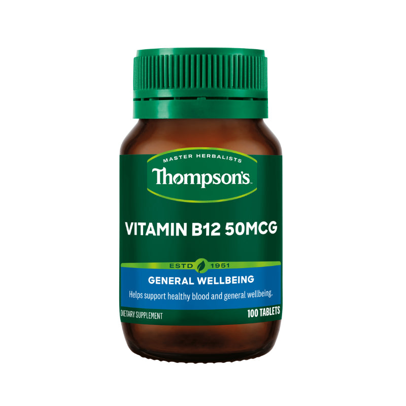 Thompson's Vitamin B12 50mcg 100 Tablets – NiceDays Health